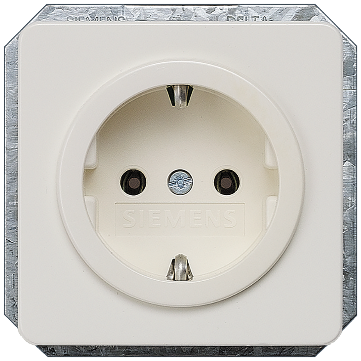 DELTA profil SCHUKO socket outlet, titanium white | Nortécnica