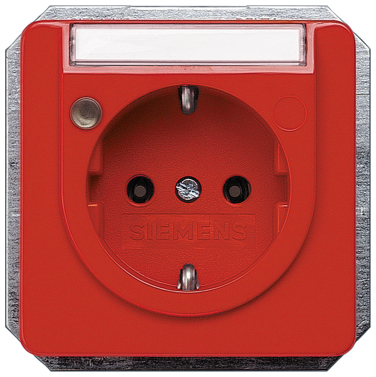DELTA profil SCHUKO socket outlet with status indicator and labeling ...