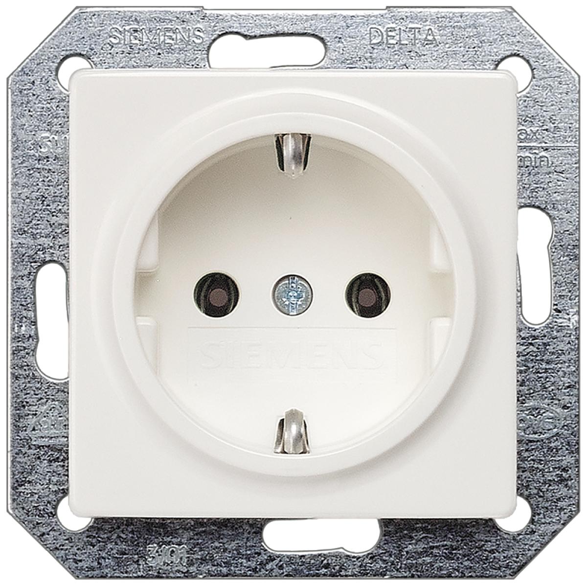 DELTA SCHUKO socket outlet, connection terminal 4mm², without claws ...