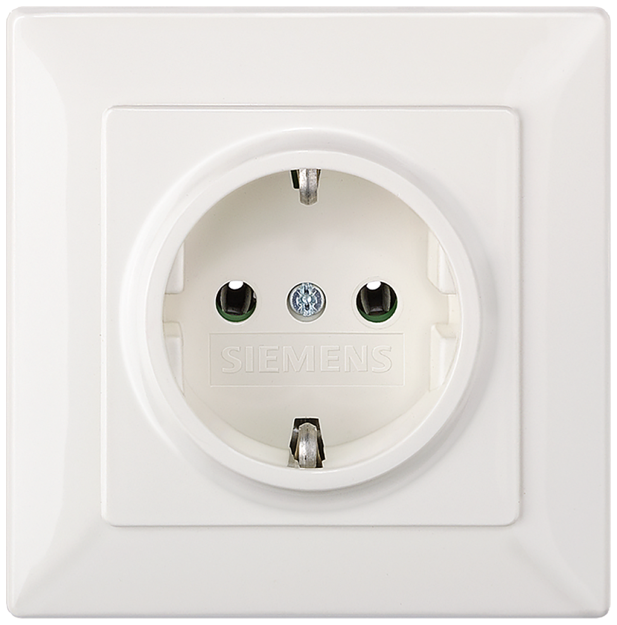 DELTA line SCHUKO socket outlet complete unit, titanium white | Nortécnica