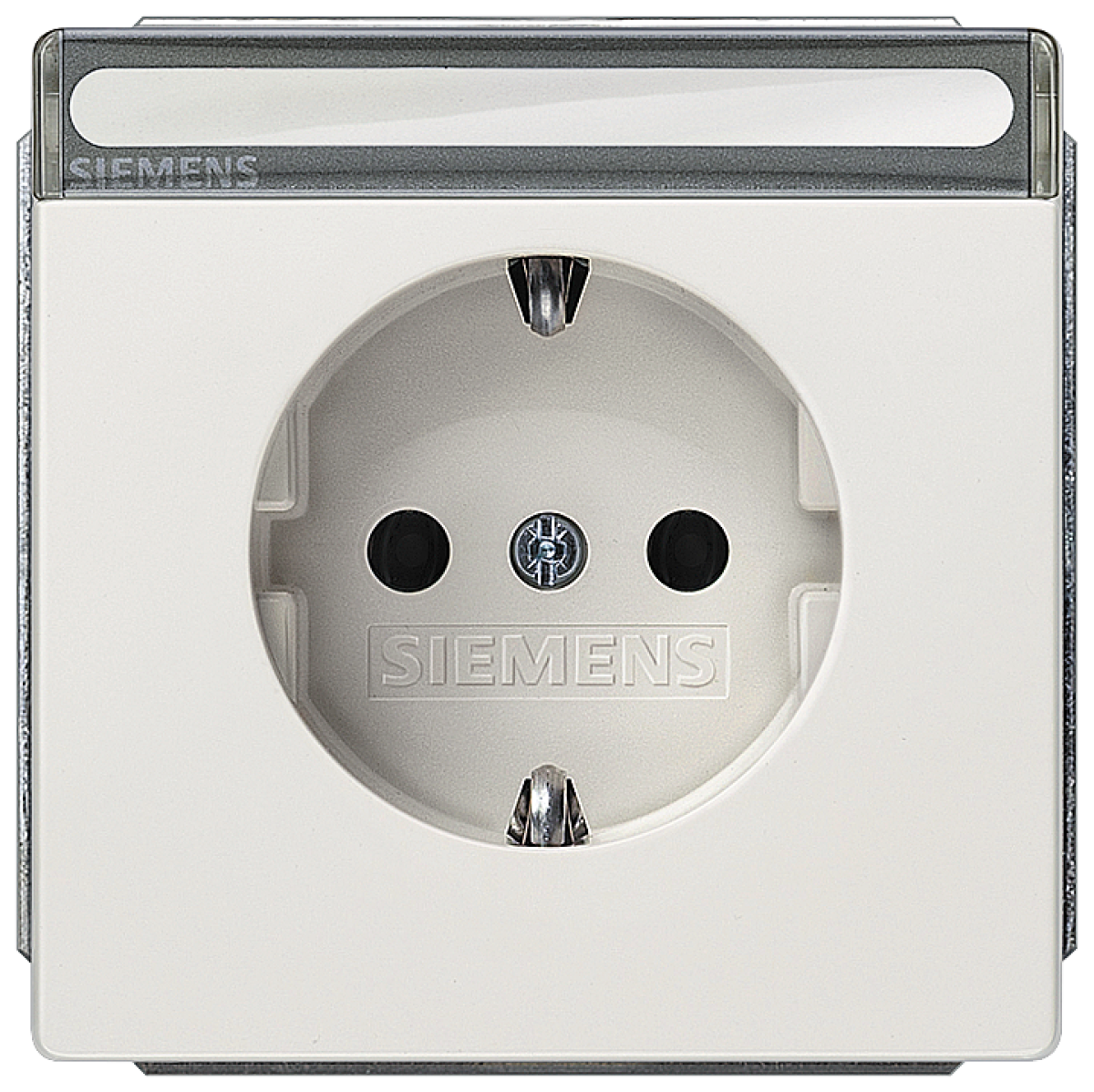 DELTA style SCHUKO socket outlet with labeling field and incr. touch ...