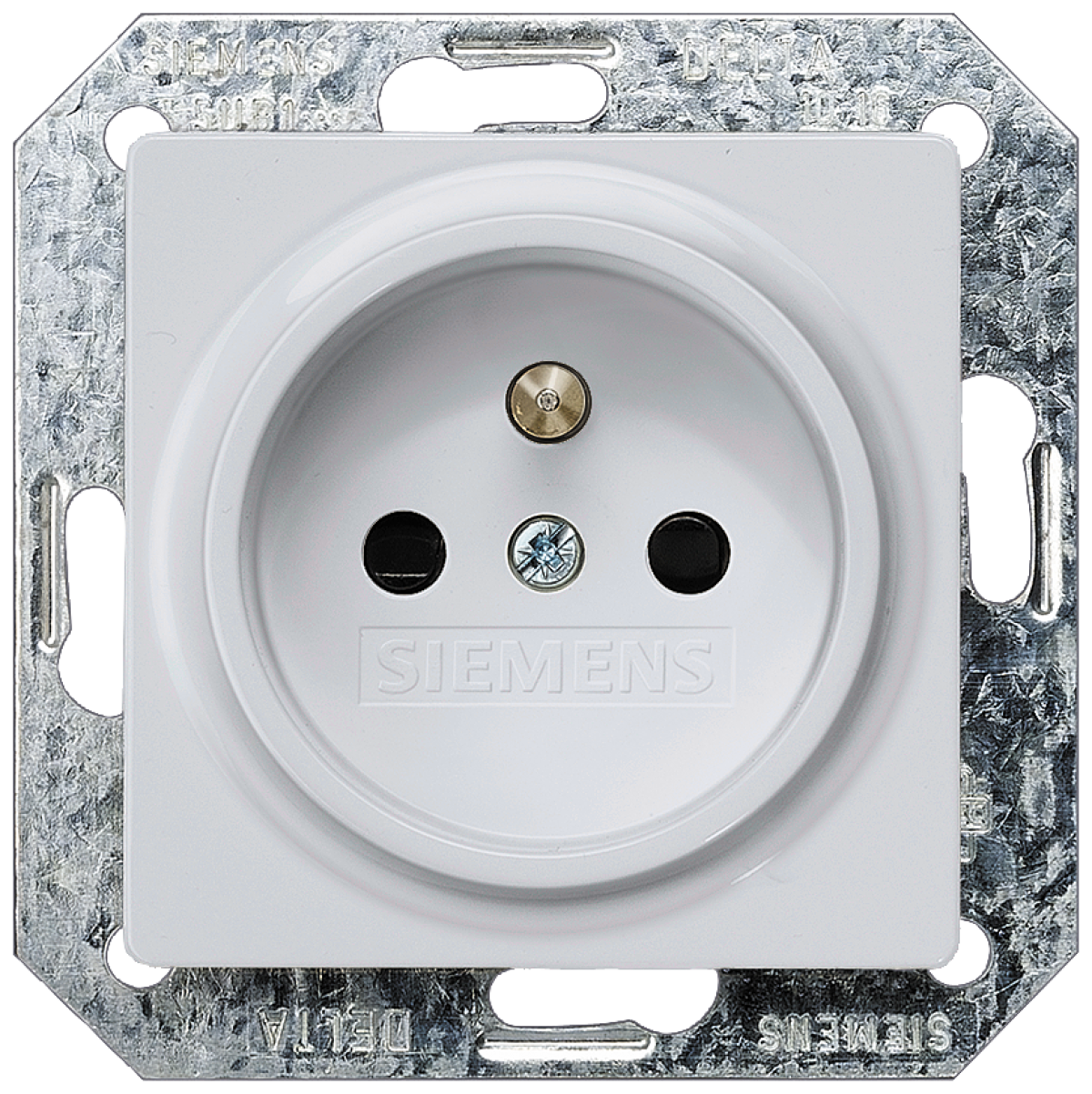 DELTA i-system socket outlet with grounding pin and incr. touch ...